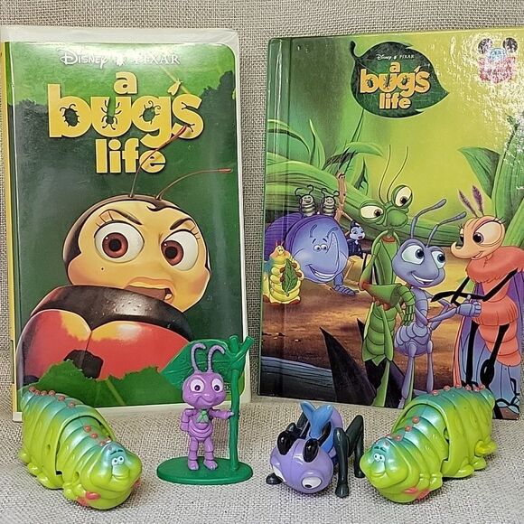 Disney | Toys | Disneys Abugslifebookvhsandfigures | Poshmark